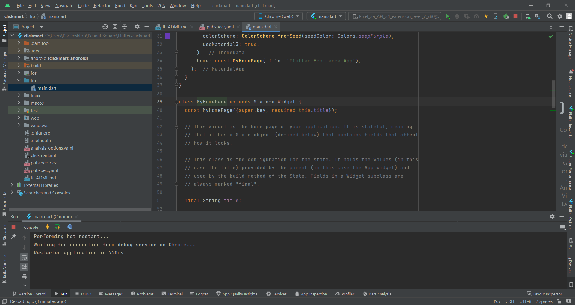 Starting Ecommerce App Development with Flutter - Peanut Square